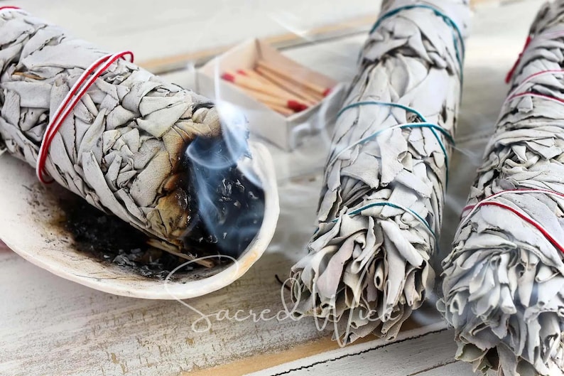 White Sage Smudge Large Bundle for Cleansing, Clearing, Creating Sacred Space, Mental Clarity ...