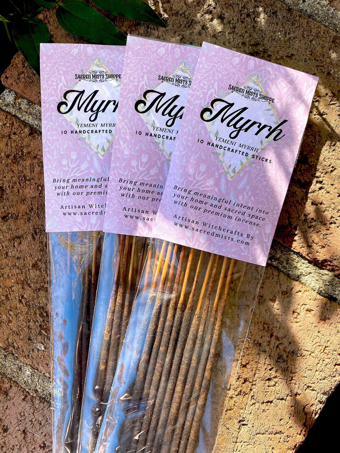 Myrrh Incense Sticks Yemeni Myrrh Handmade for Cleansing, Energy ...