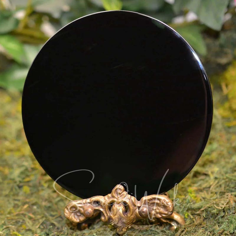 Obsidian Mirror - Etsy