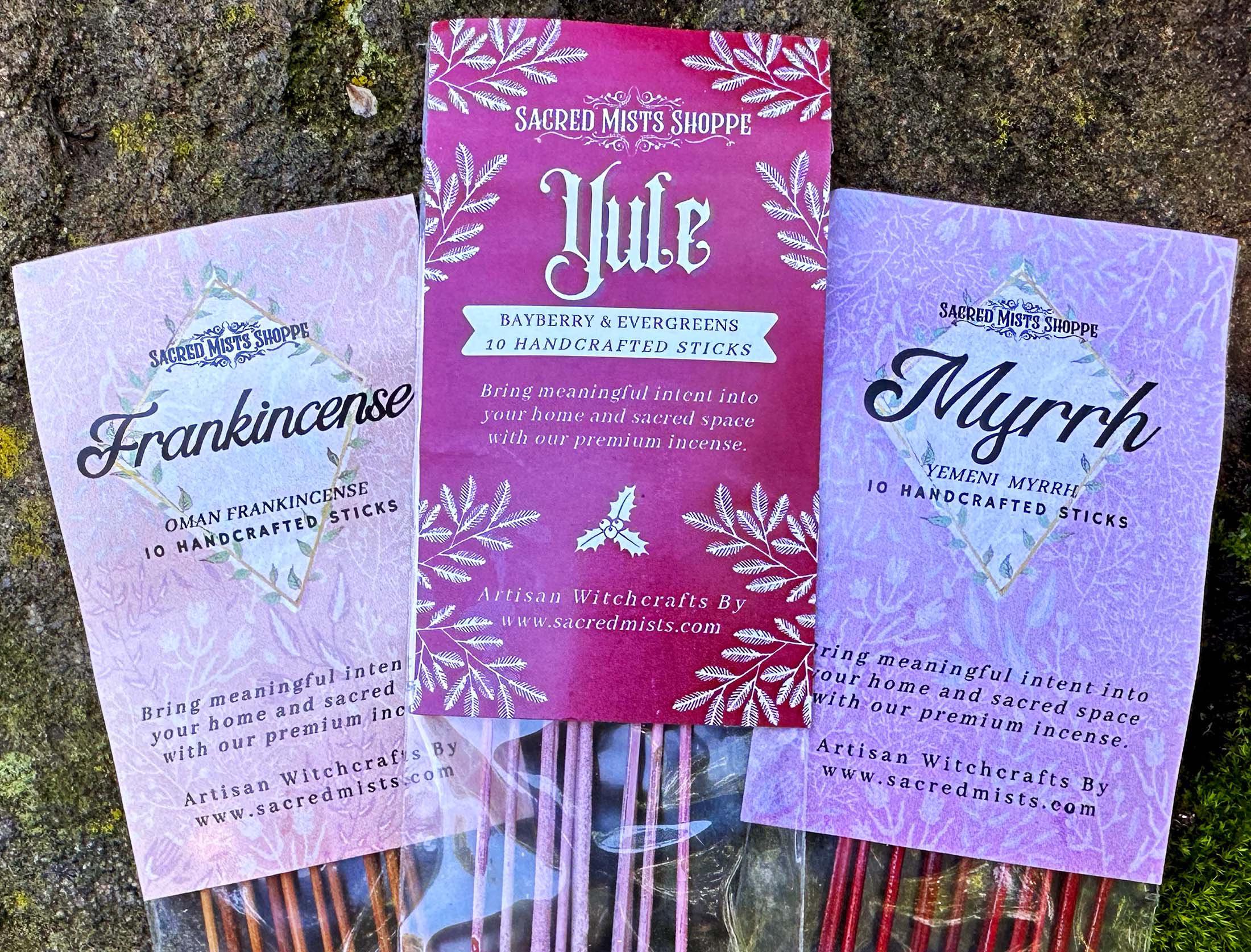 Yule Incense Sticks Wiccan Yule Solstice Incense Sticks - Frankincense ...