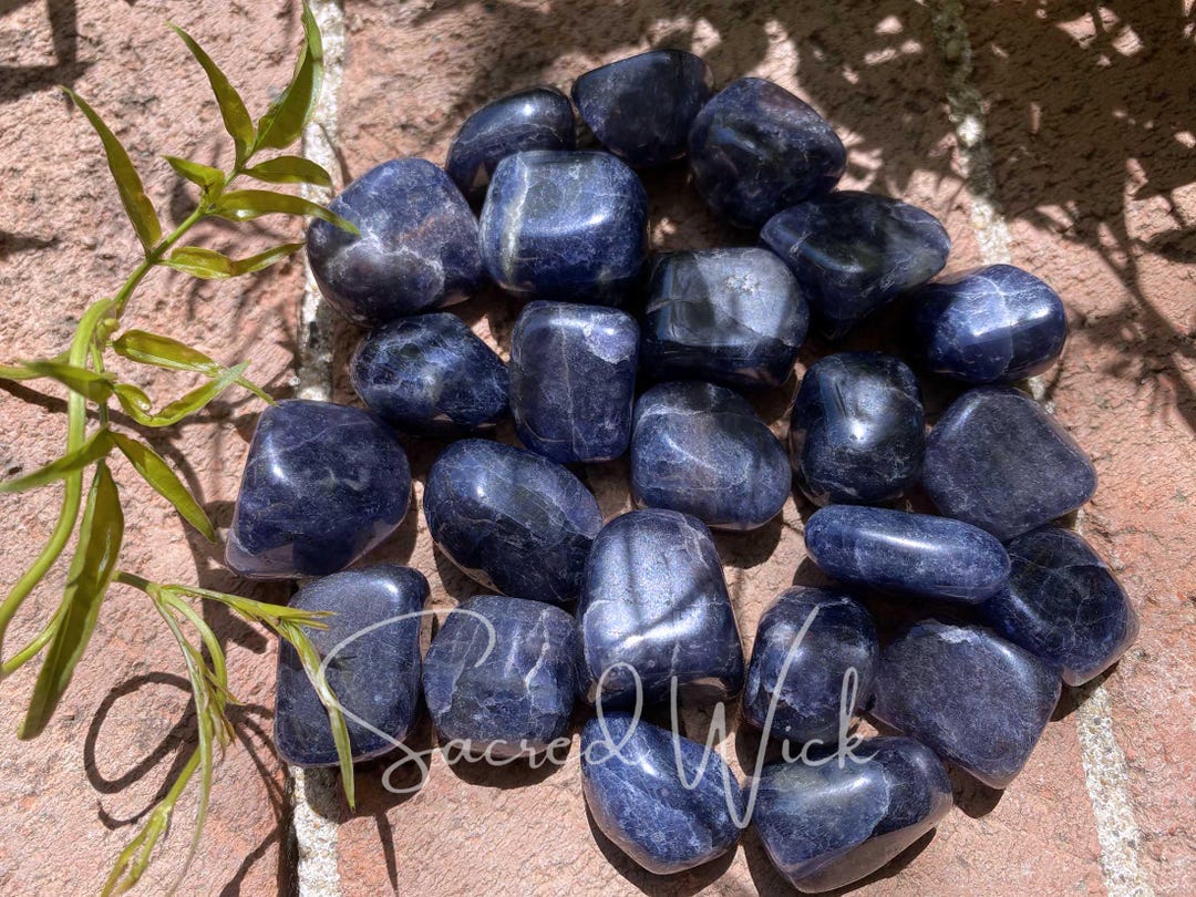 Iolite Tumbled Crystal for Inner Vision, Healing, Meditation, Astral ...