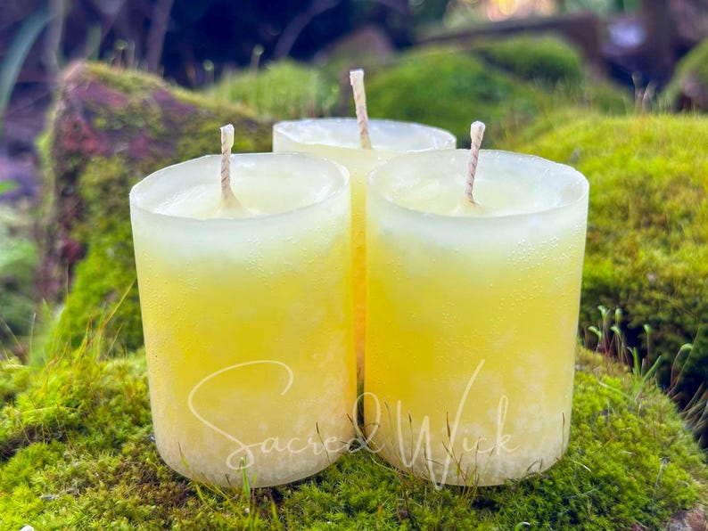 OSTARA Sweet SPRING VOTIVE Candle Lemon Crescent Cake Essential Oil ...