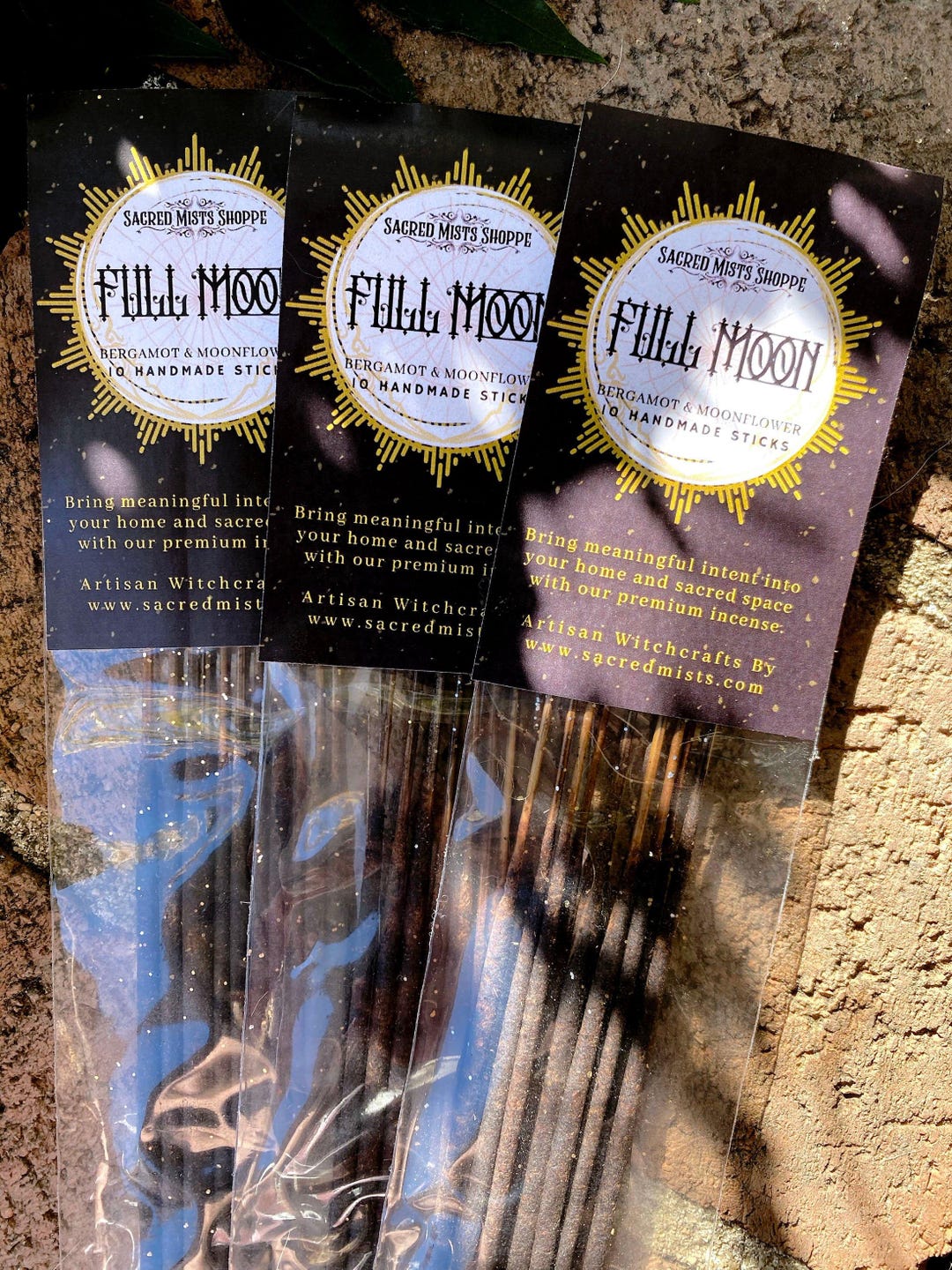 Full Moon Incense Sticks Bergamot & Moonflower Handmade for Esbats ...
