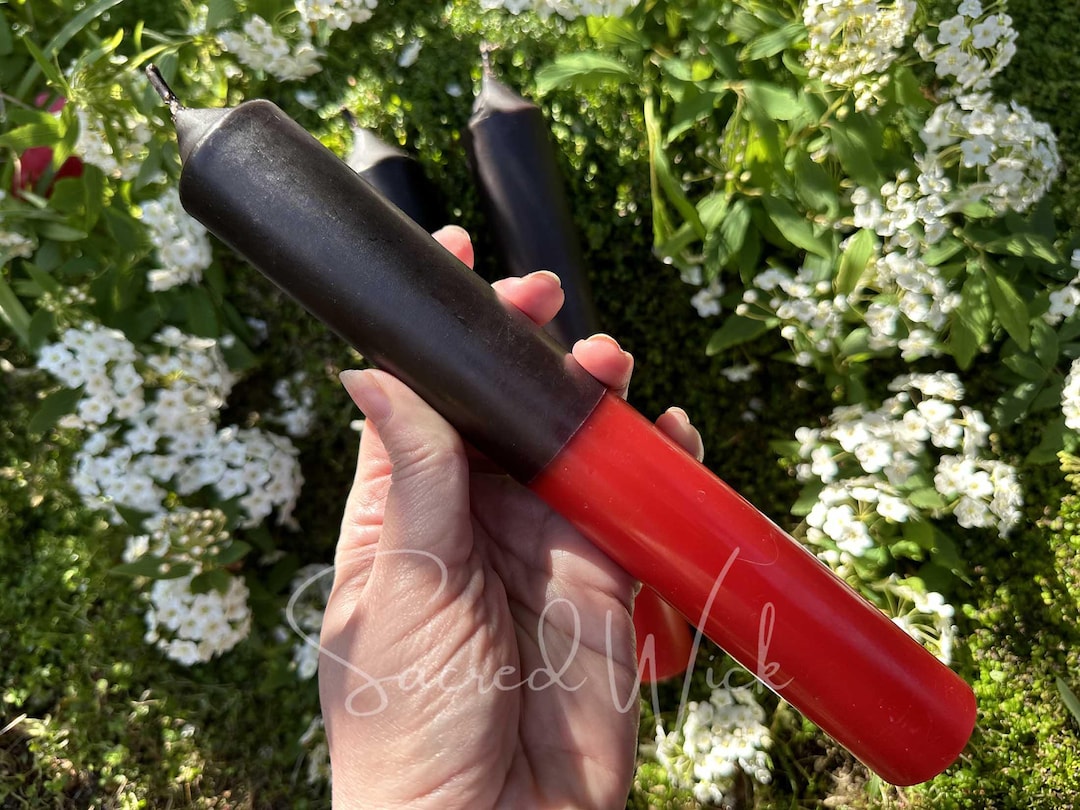 REVERSING BLACK and RED Spell Candle for Removing Blocks, Opening Roads ...