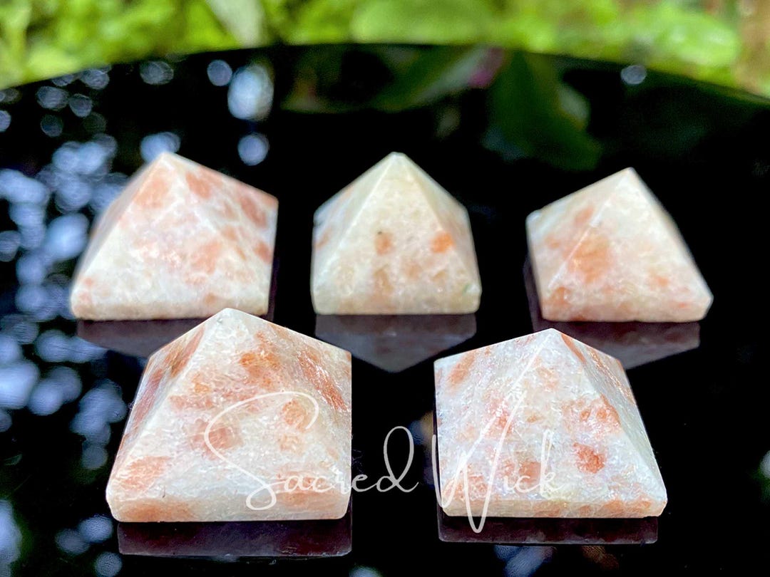 Sunstone Crystal Polished Pyramid for Personal Power, Freedom ...