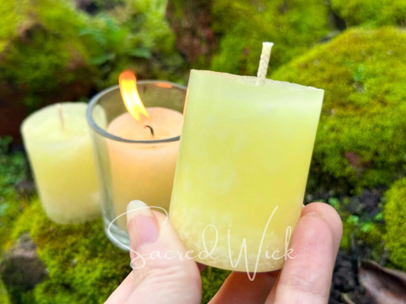 OSTARA Sweet SPRING VOTIVE Candle Lemon Crescent Cake Essential Oil ...