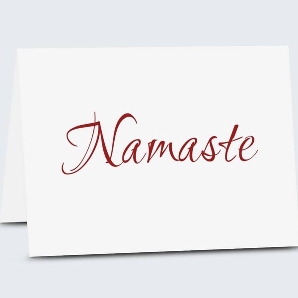 Namaste Card - Etsy