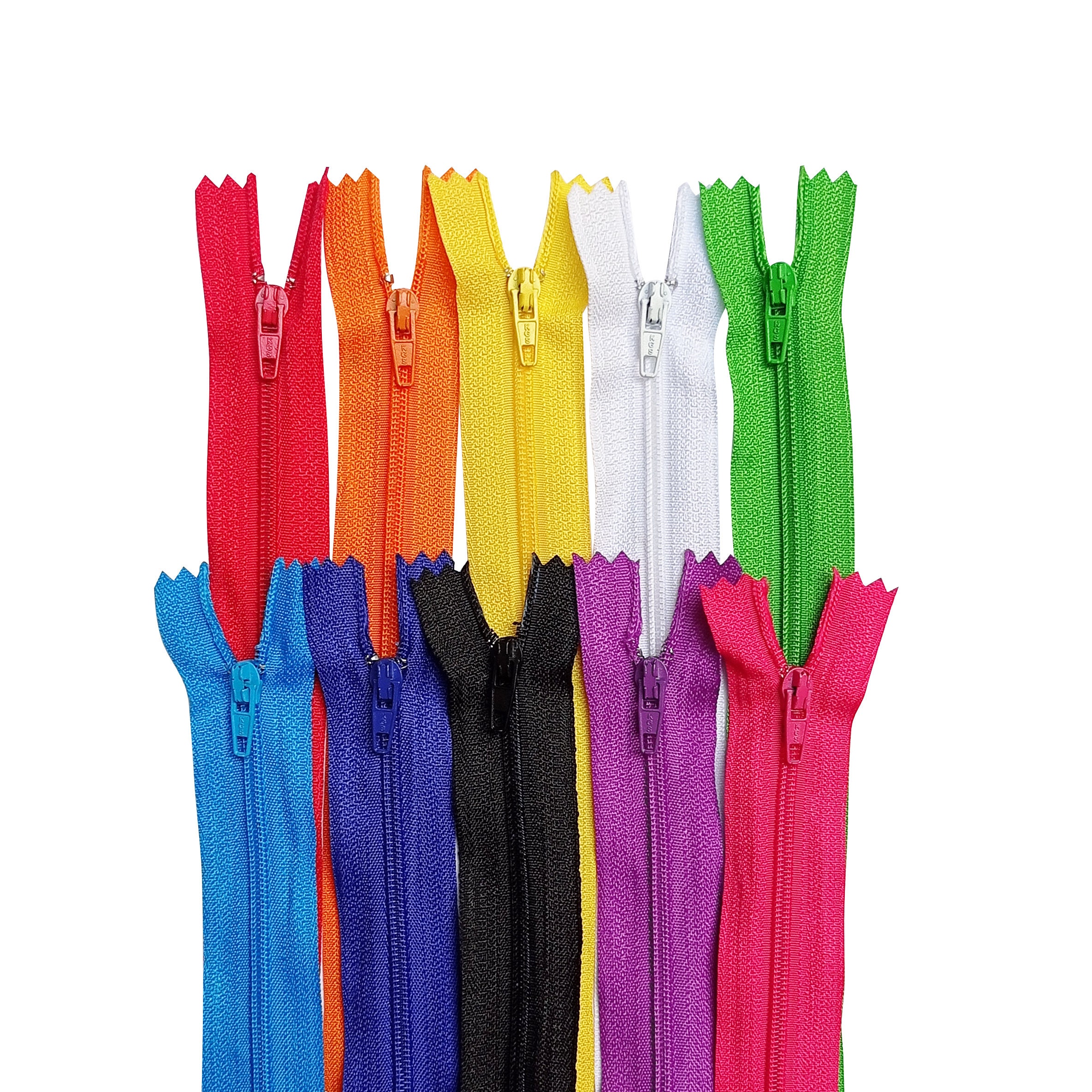 KGS Nylon Zipper for Sewing Crafts Assorted 10 Unique - Etsy