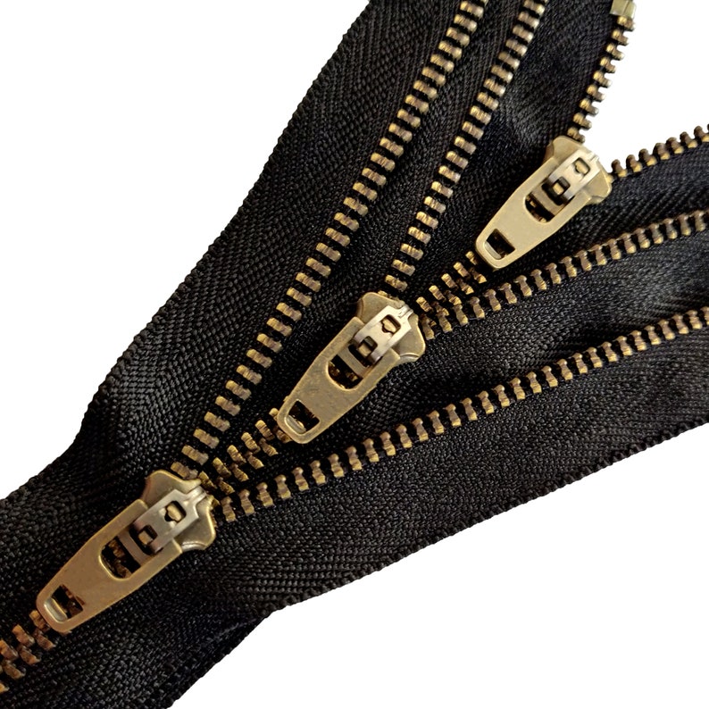 KGS Metal Jeans Zipper | #5 Metal Teeth | 7 Inch Zipper | 5 Pcs / Pack ...