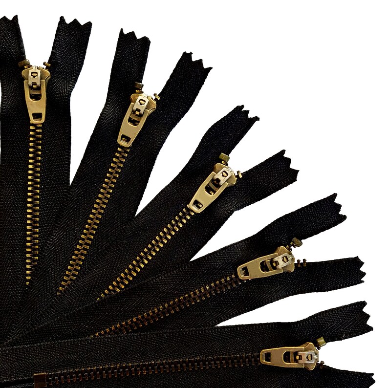 KGS Metal Jeans Zipper | #5 Metal Teeth | 7 Inch Zipper | 5 Pcs / Pack ...