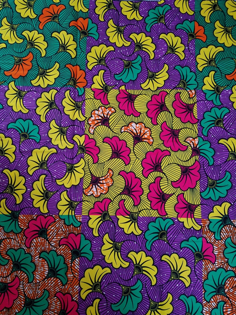 Multicolor Ankara Fabric African Clothing African Fabric In Etsy