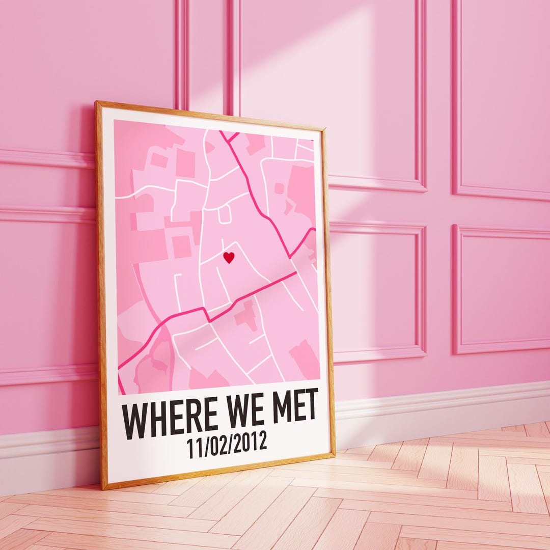 Custom Square Map Poster | Personalised Wall Print | Customised Art ...