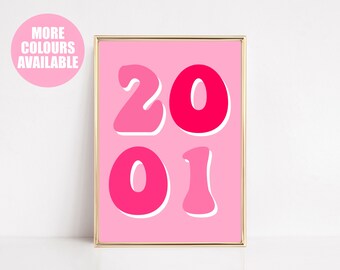 Birth Year Wall Art - Etsy