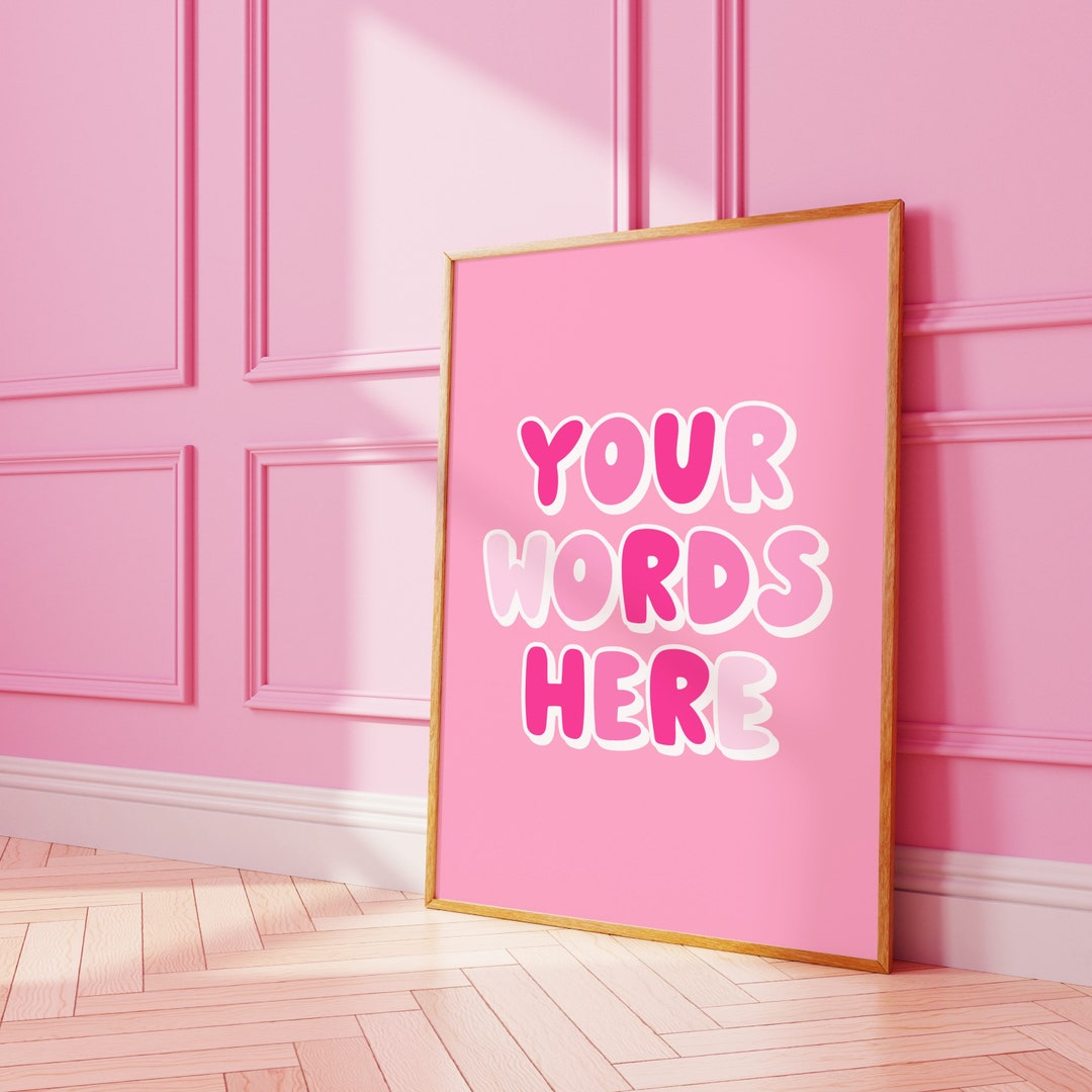 Cute Custom Quote | Personalised Wall Print | Customised Art ...