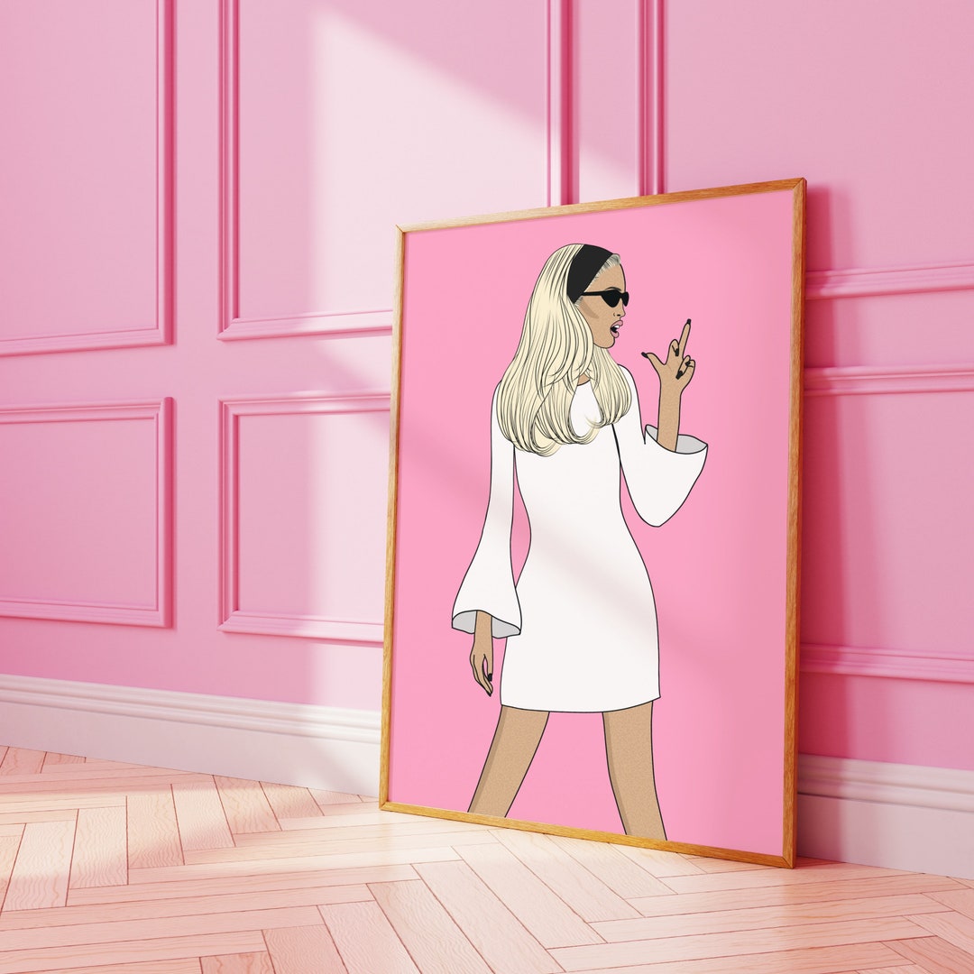 Funky Retro Middle Finger Wall Art Groovy Wall Prints A3 - Etsy UK