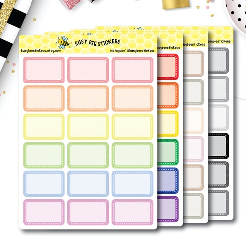 TV Planner Stickers Blank Box Stickers TV Stickers Kawaii - Etsy UK