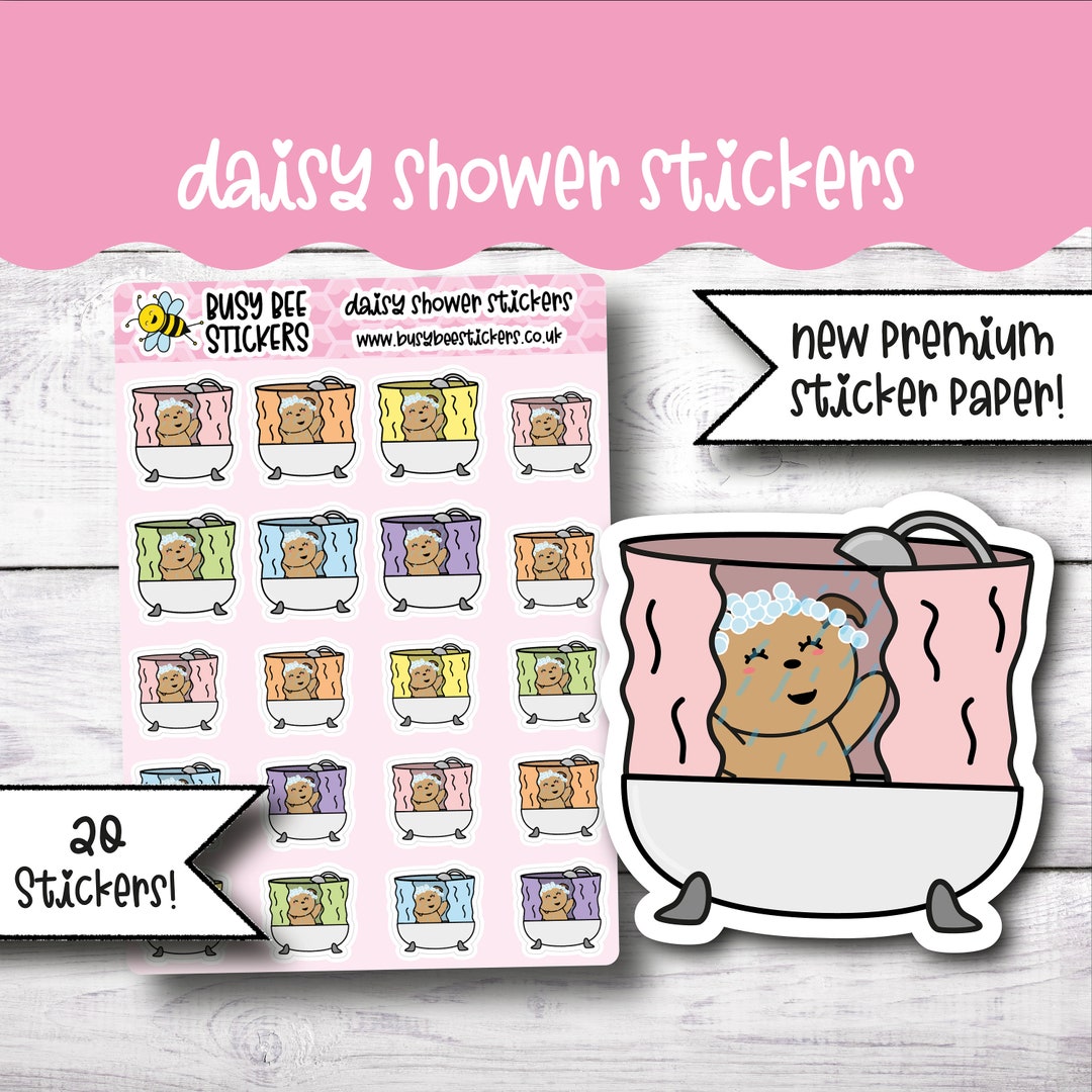 Shower Planner Stickers, Shower Stickers, Relaxing Stickers, Personal ...