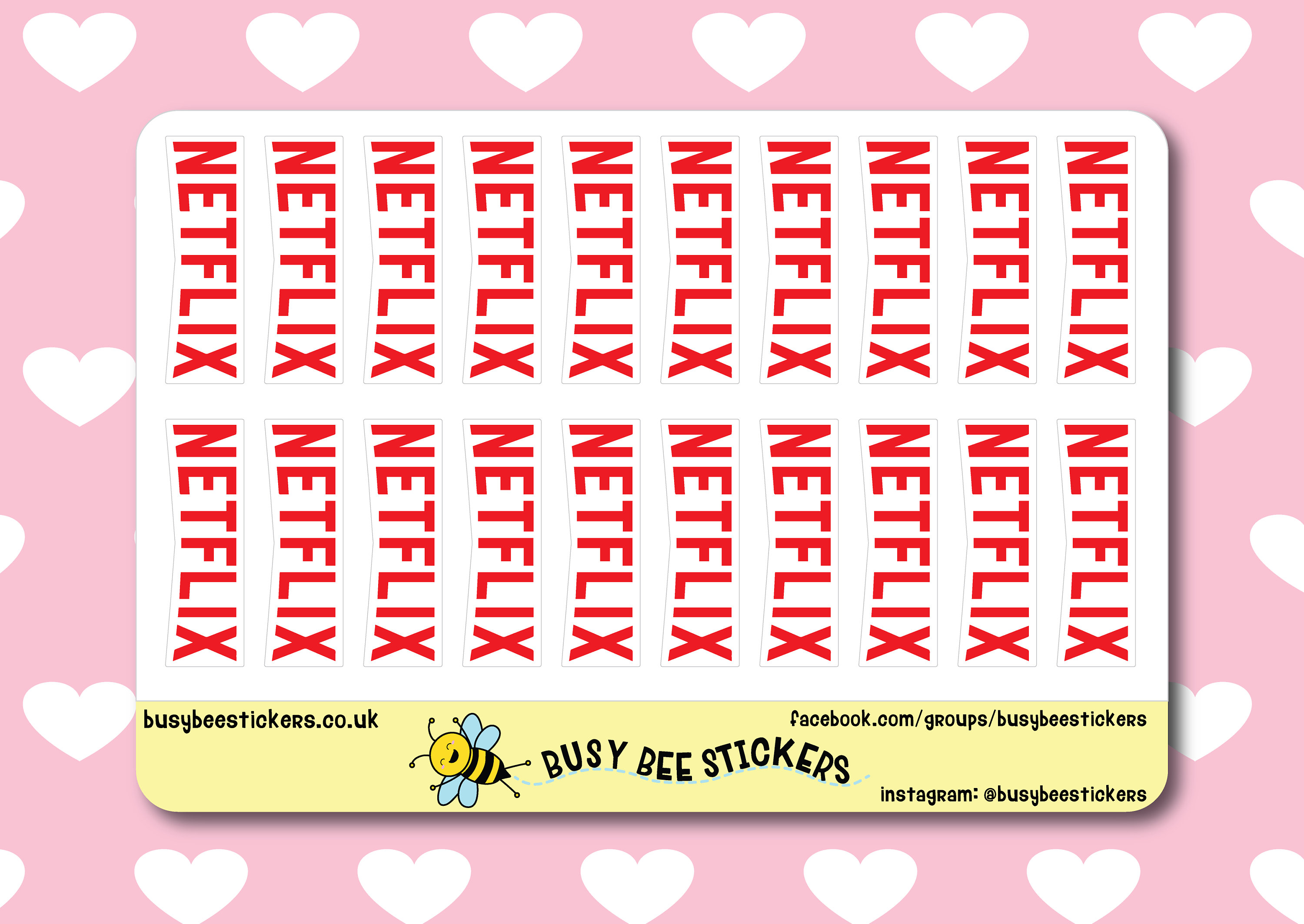 Netflix Planner Stickers TV Stickers Netflix Stickers - Etsy