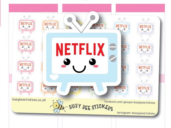 Netflix Planner Stickers TV Stickers Netflix Stickers | Etsy UK