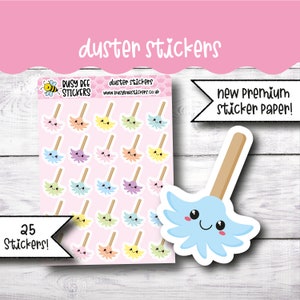 Duster Planner Stickers, Cleaning Stickers, Chore Stickers, Household ...