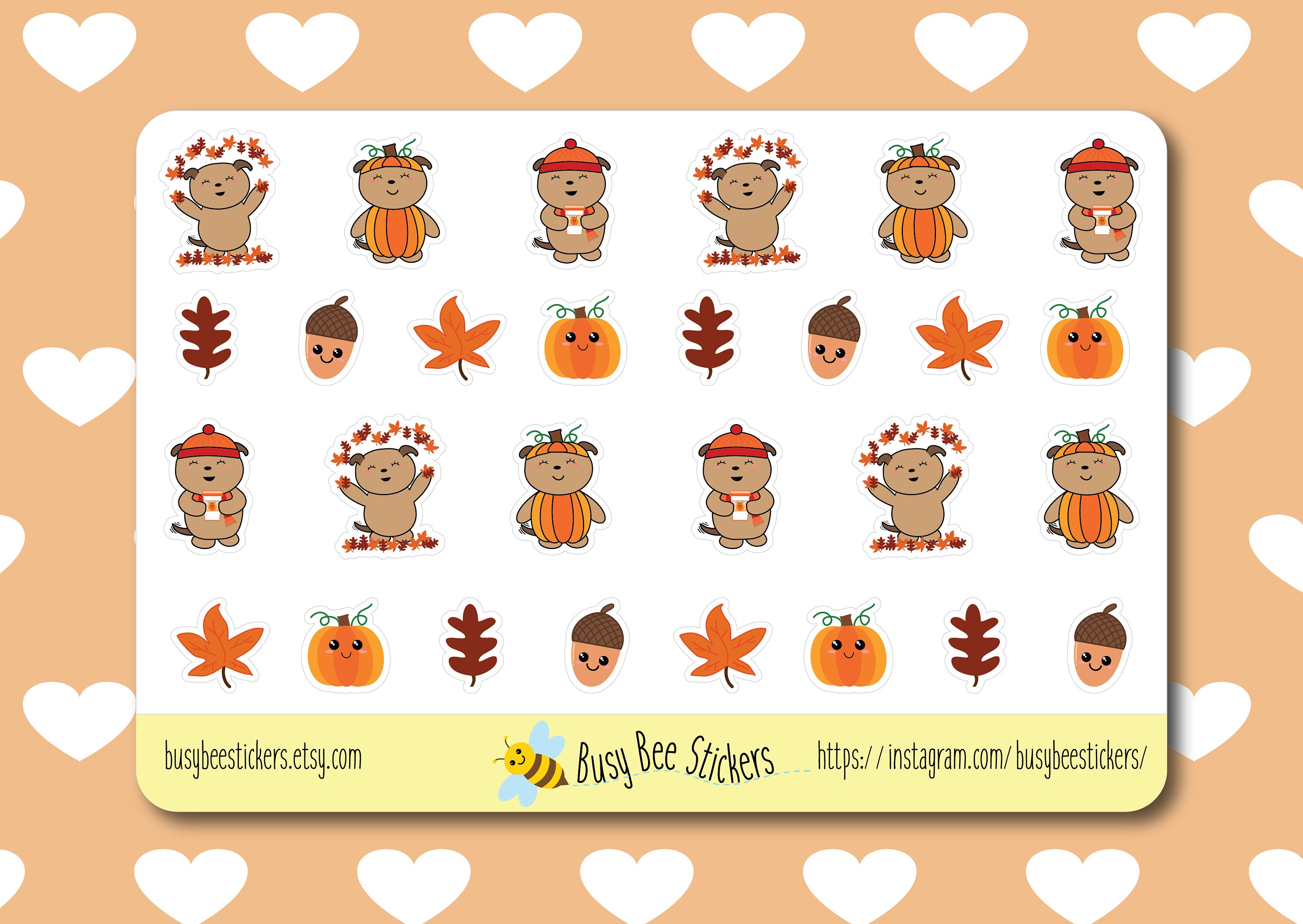 Fall Planner Stickers Fall Stickers Autumn Planner Stickers - Etsy