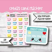 Credit Card Planner Stickers Payment Stickers Credit Card - Etsy