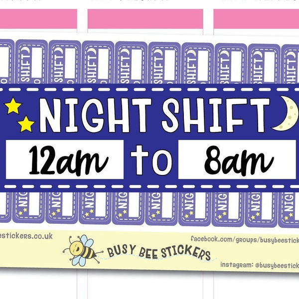 Night Shift Planner - Etsy