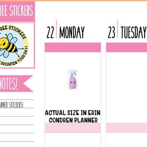 Spray Bottle Planner Stickers Cleaning Stickers Chore - Etsy