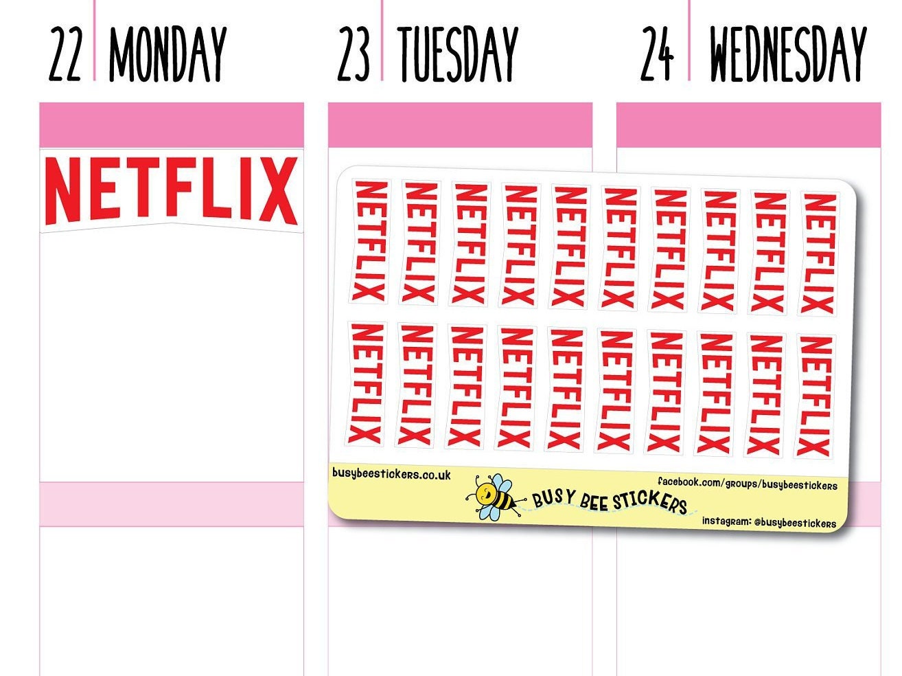 Netflix Planner Stickers TV Stickers Netflix Stickers - Etsy