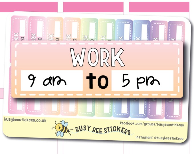 Work Planner Stickers Blank Box Stickers Functionl Stickers - Etsy