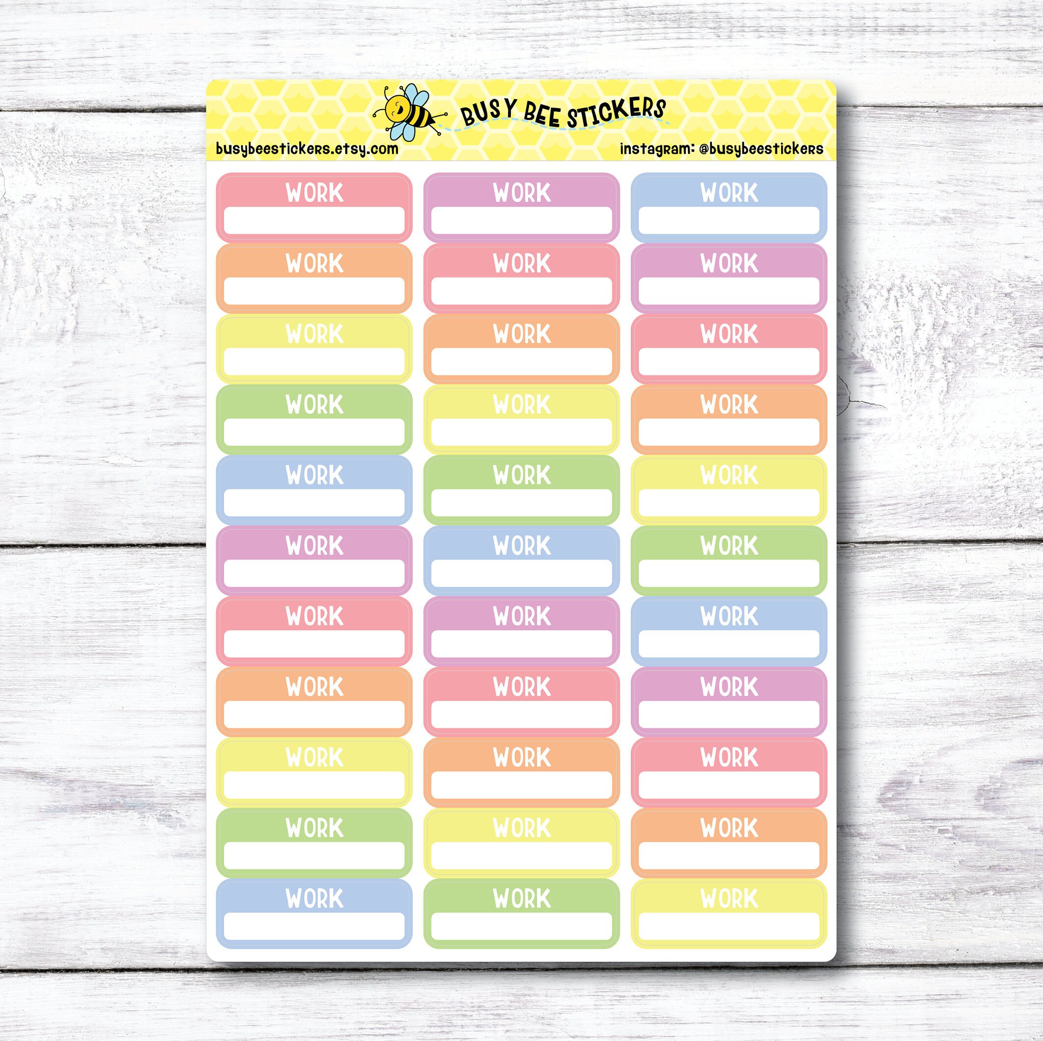 Work Planner Stickers Shifts Schedule Time Management - Etsy