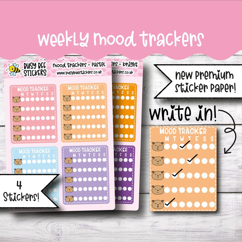 Weekly Mood Tracker - Etsy