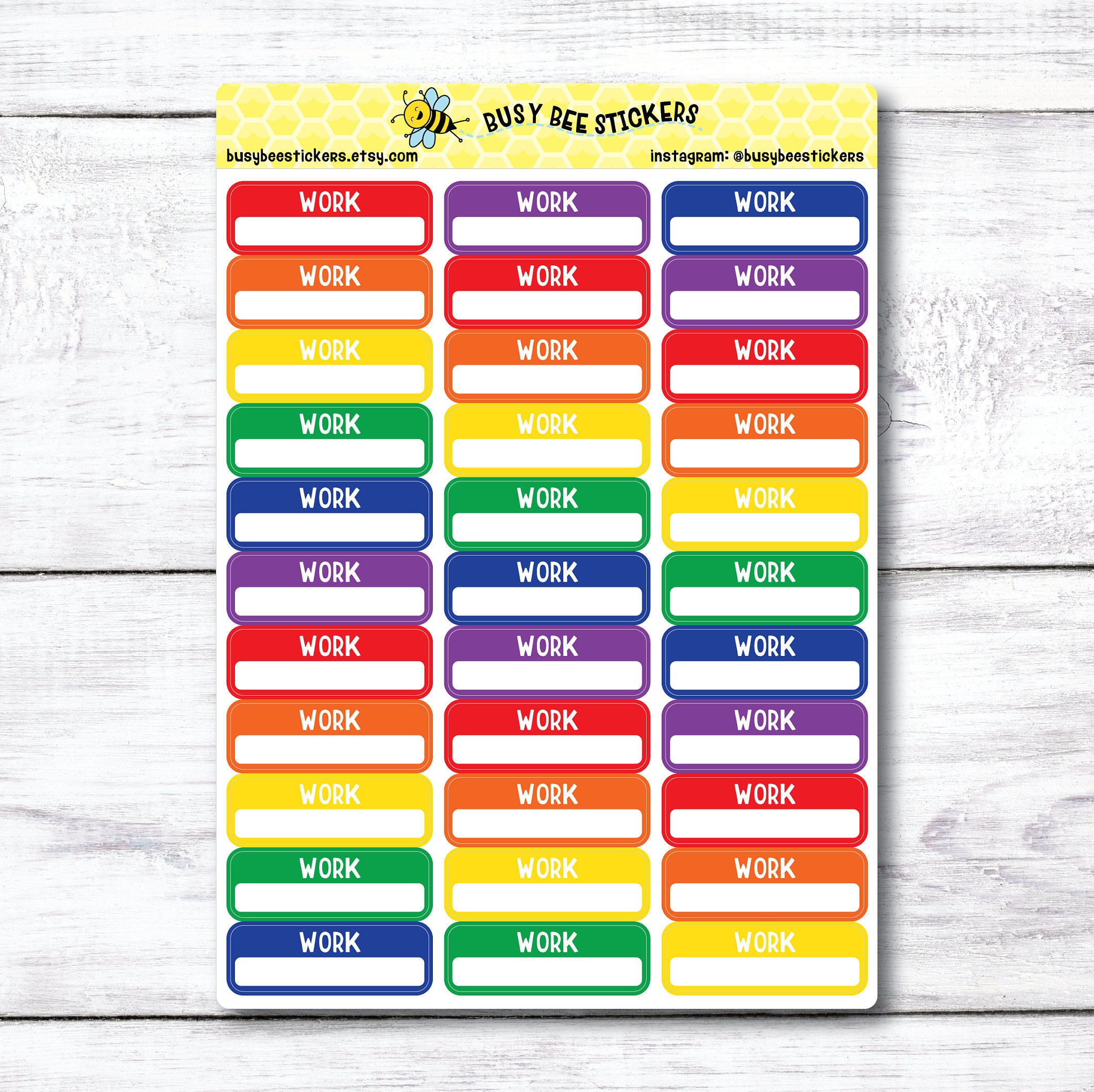 Work Planner Stickers Shifts Schedule Time Management - Etsy