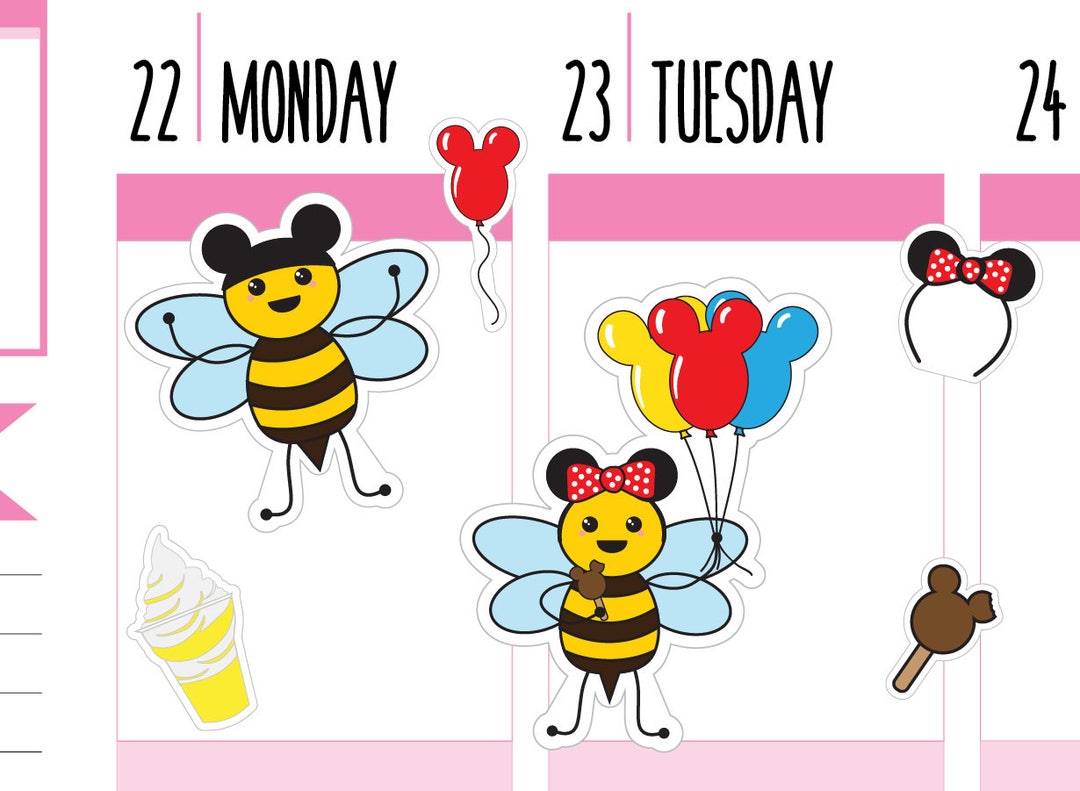 Disney Planner Stickers Disney Stickers Disney World Disney - Etsy