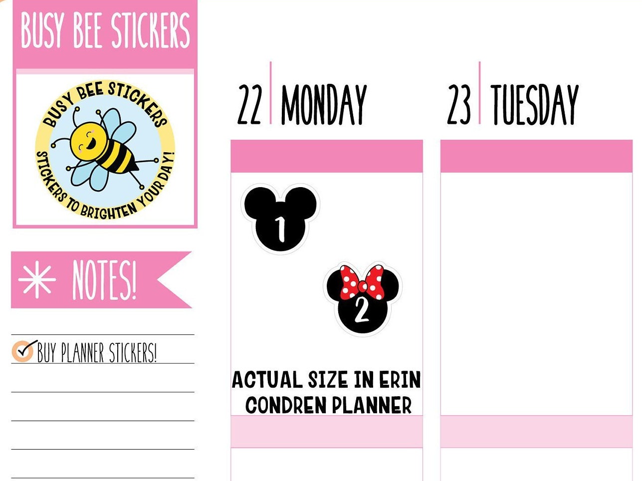 Disney Countdown Stickers Planner Stickers Disney World - Etsy