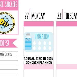 Hydration Tracker Planner Stickers Habit Tracker Hydrate - Etsy