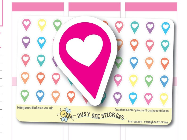 Geotag Planner Stickers Location Tag Stickers Place Marker - Etsy UK