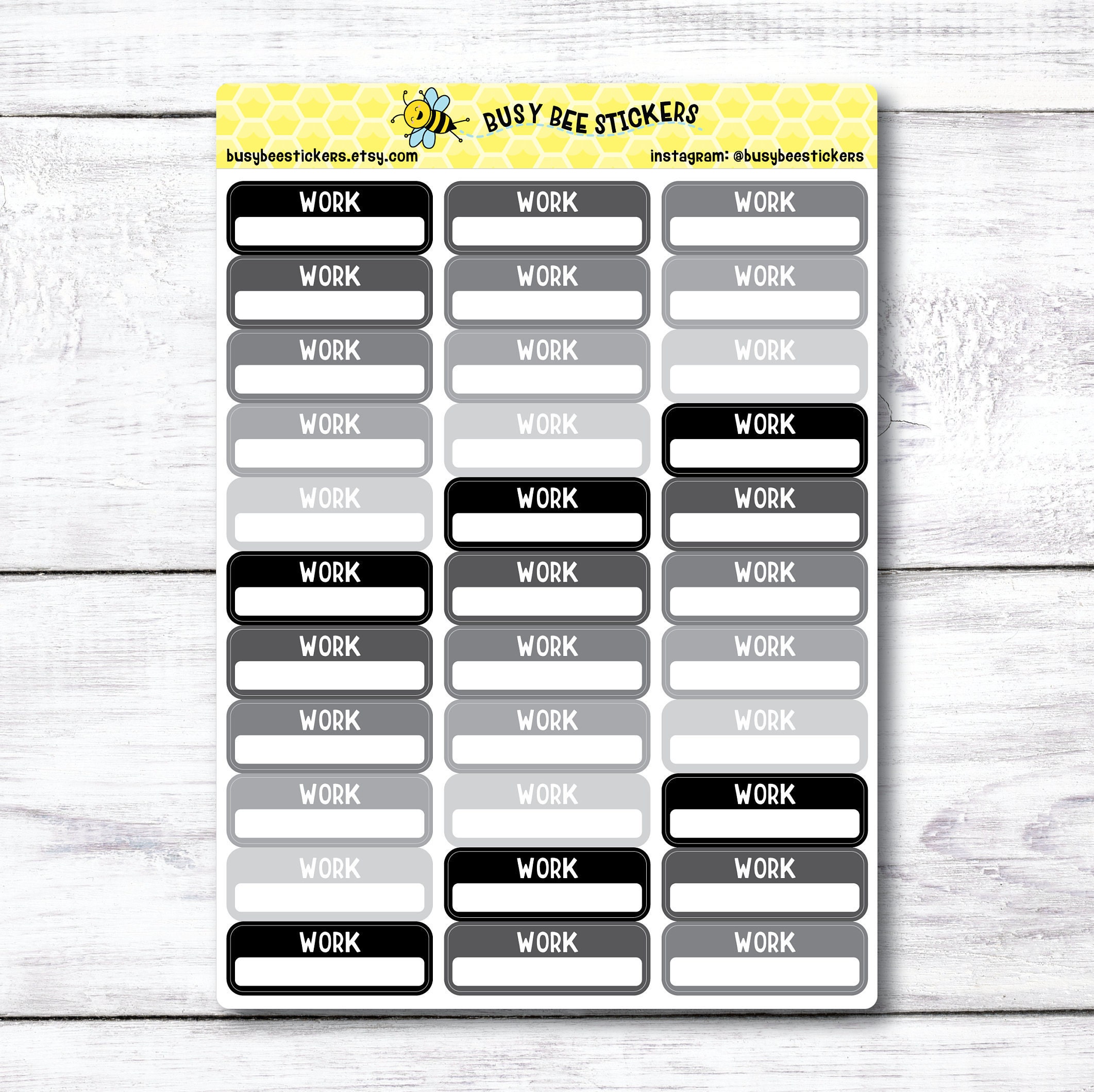 Work Planner Stickers Shifts Schedule Time Management - Etsy