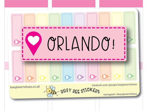 Geotag Planner Stickers Location Tag Place Marker Stickers | Etsy
