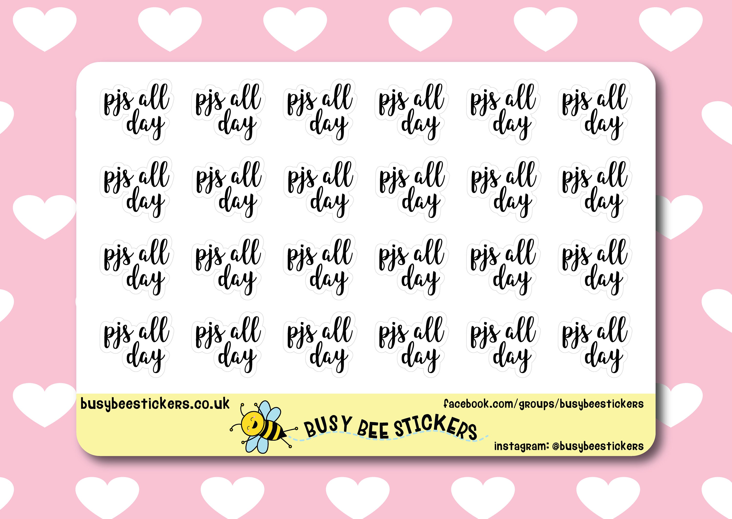 Pjs All Day Planner Stickers Pyjamas Stickers Pjs Sticker - Etsy
