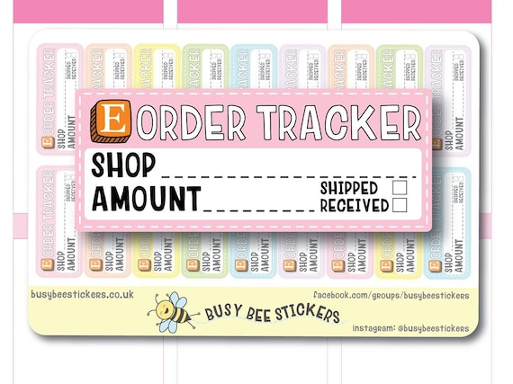 Etsy Order Tracker Planner Stickers Etsy Orders Etsy - Etsy