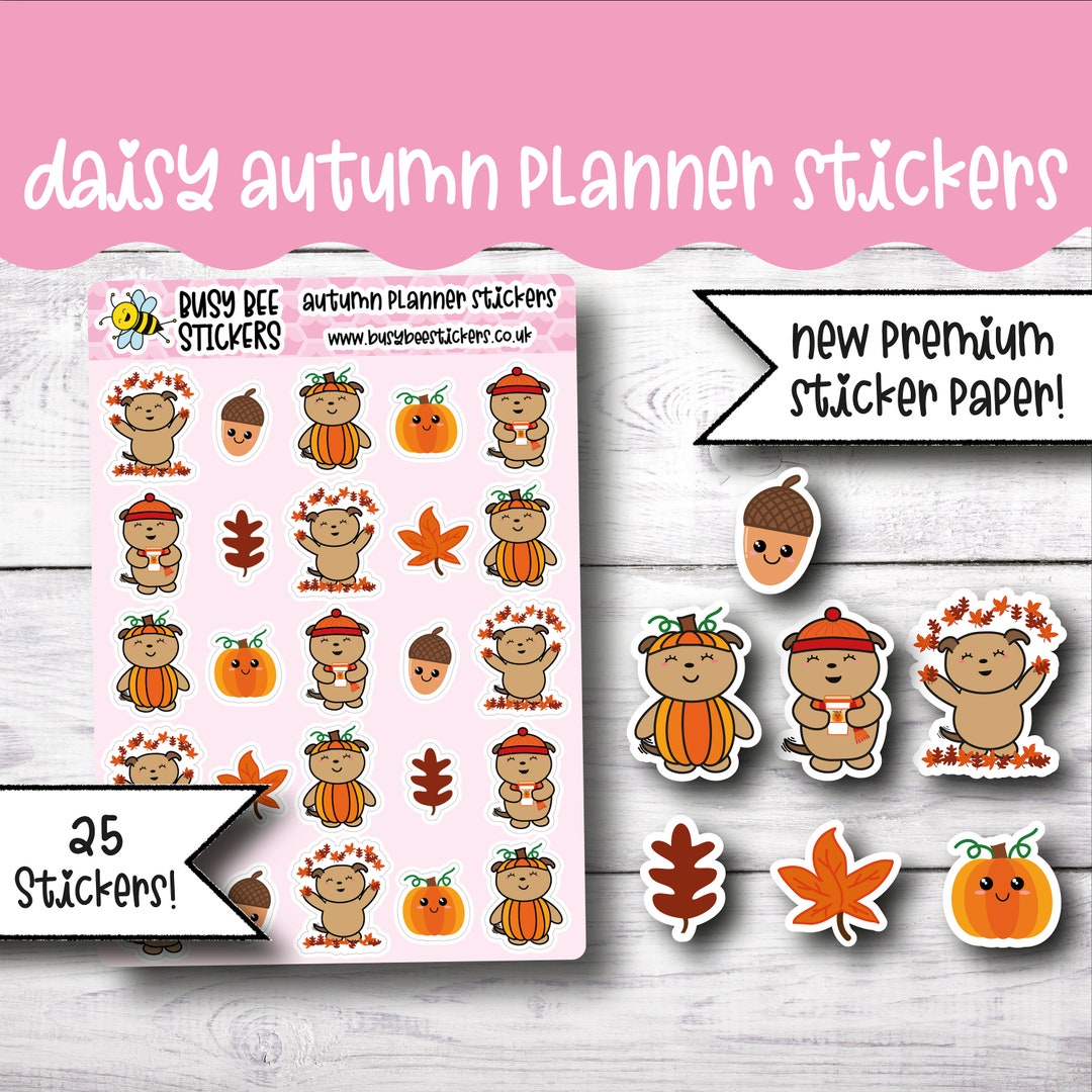 Fall Planner Stickers, Fall Stickers, Autumn Planner Stickers, Pumpkin ...