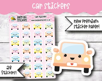 50 Cute Bus/transport/commute Planner Stickers - Etsy