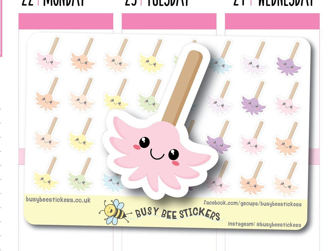 Duster Planner Stickers Cleaning Stickers Chore Stickers - Etsy