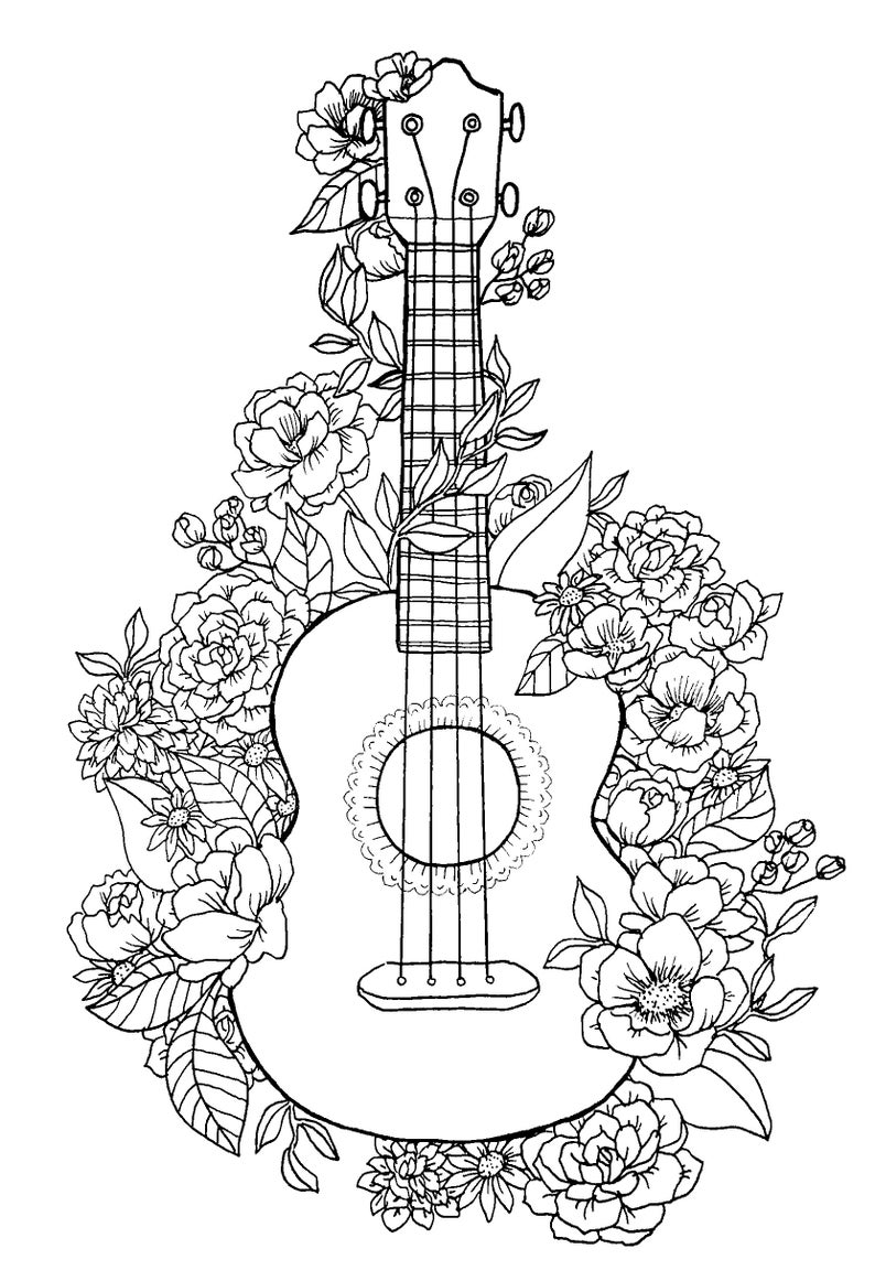 The Color Joy Hand Drawn Coloring Page Compilation - Etsy