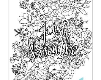 Just Breathe Printable - Etsy