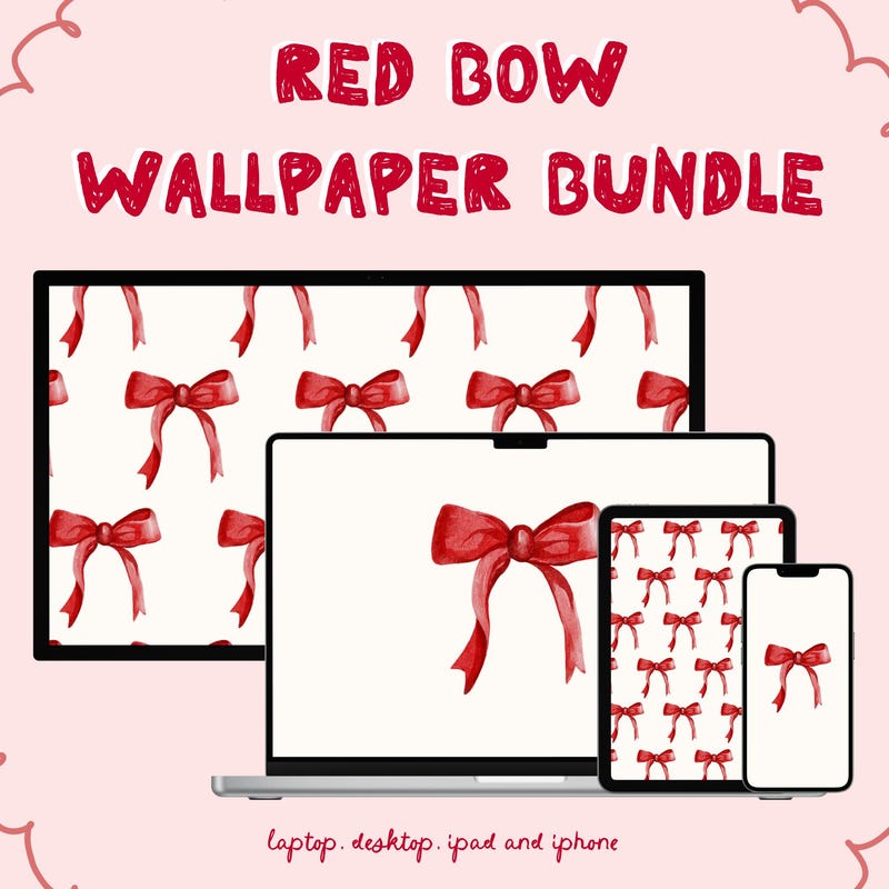 Bow Wallpaper for iPhone - Etsy