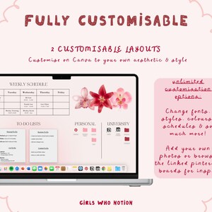 Aesthetic Desktop Wallpaper Organizer + Laptop Plan for College Student ...