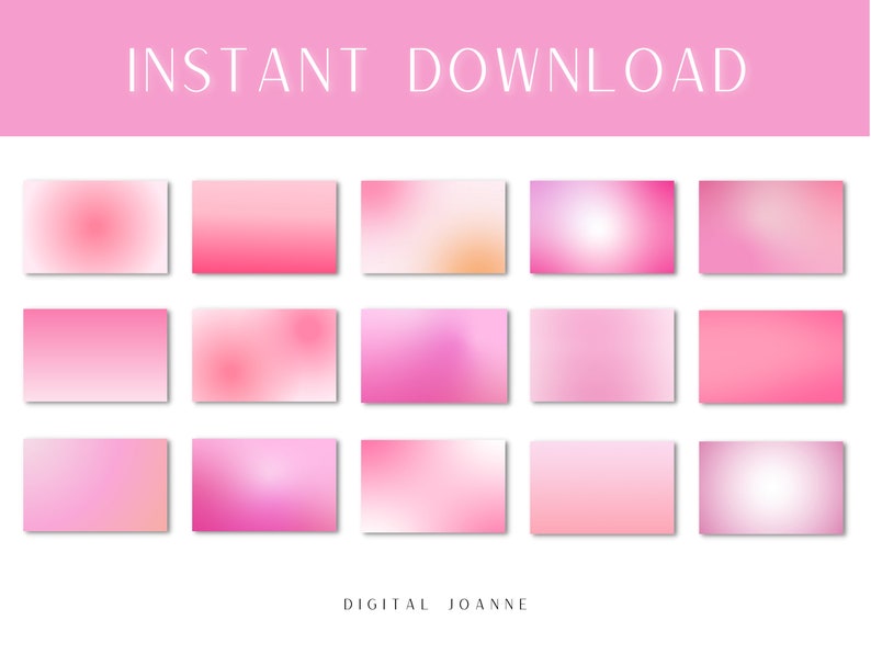 15 Pink Gradient Desktop Wallpapers Aesthetic Aura - Etsy