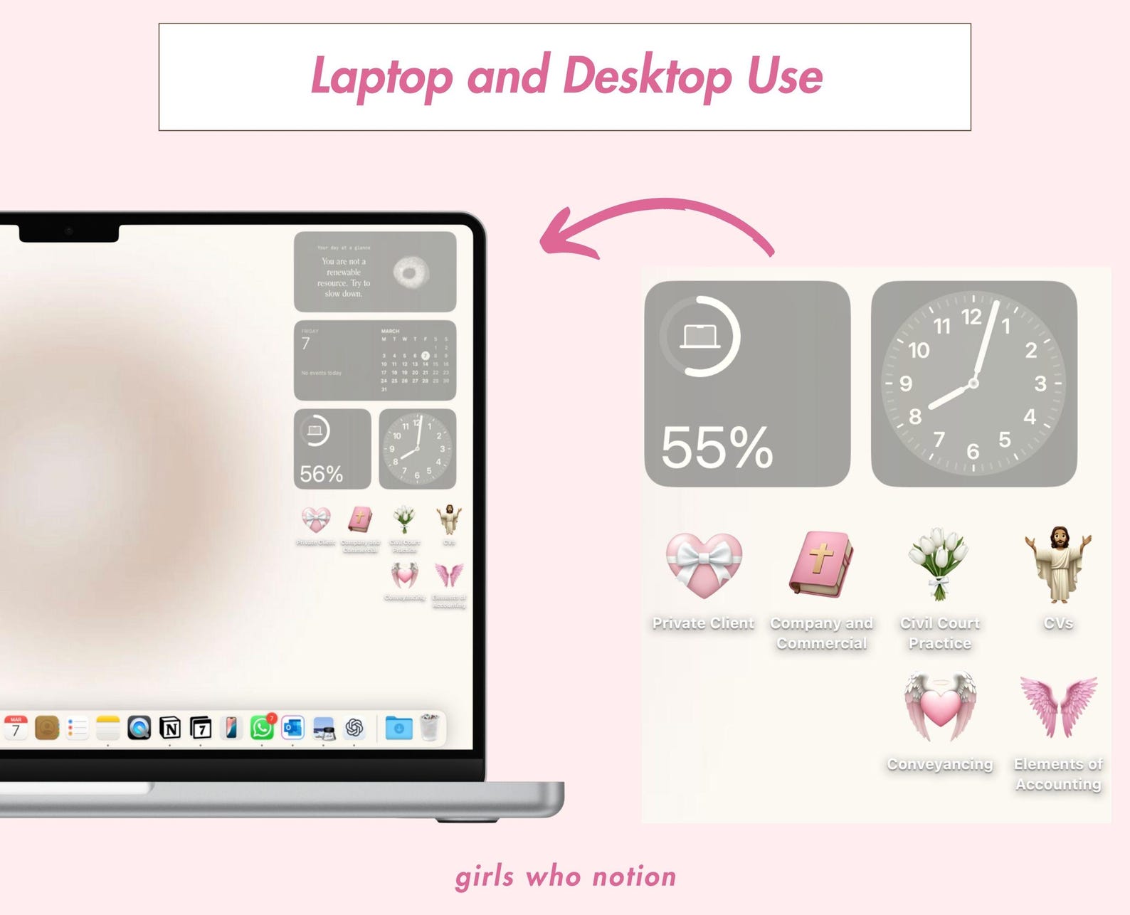 Christian Bible Girl Desktop Icon Folder Bundle | Pink Aesthetic ...